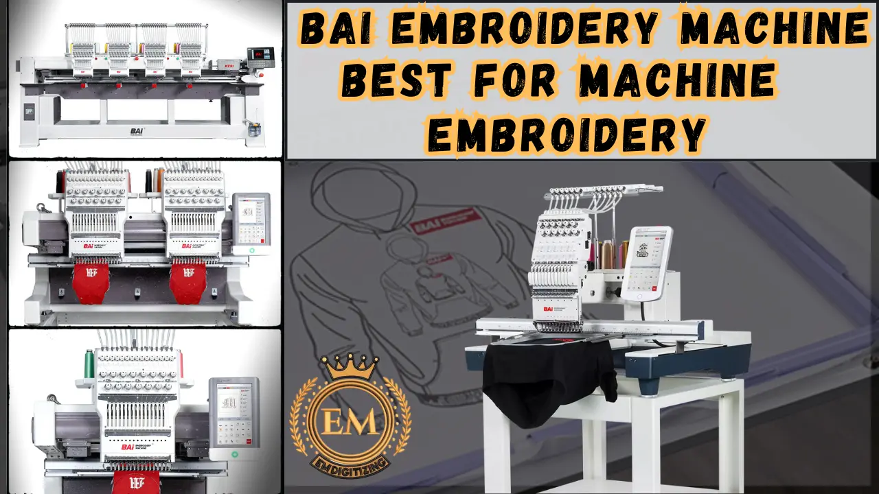 Machine à broder Bai - Idéal pour la broderie à la machine