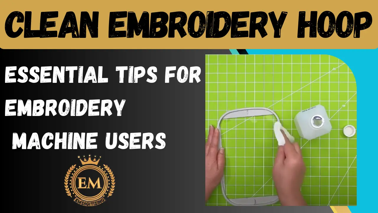 How to clean embroidery hoop For machine embroidery