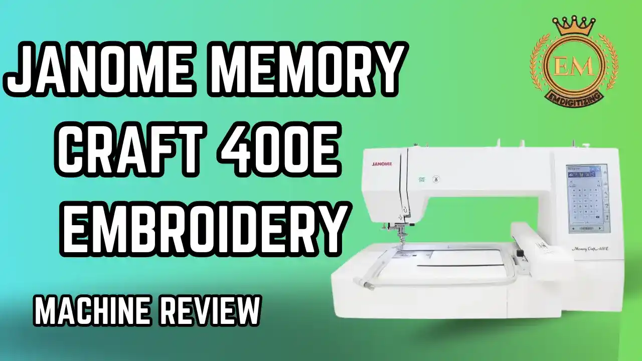 Revisión de la máquina de bordar Janome Memory Craft 400E