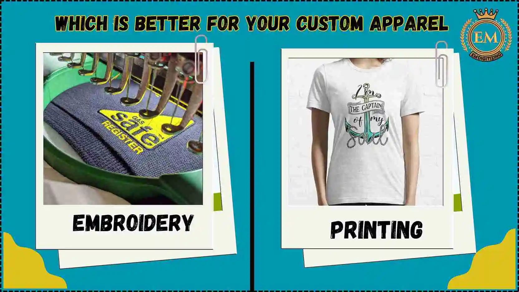 Embroidery vs Printing: Which is Better for Your Custom Apparel?